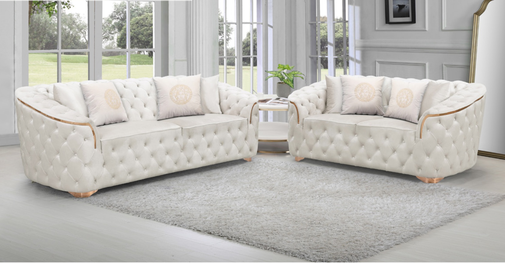 Milan Cream Chair - La Cuevita Furniture